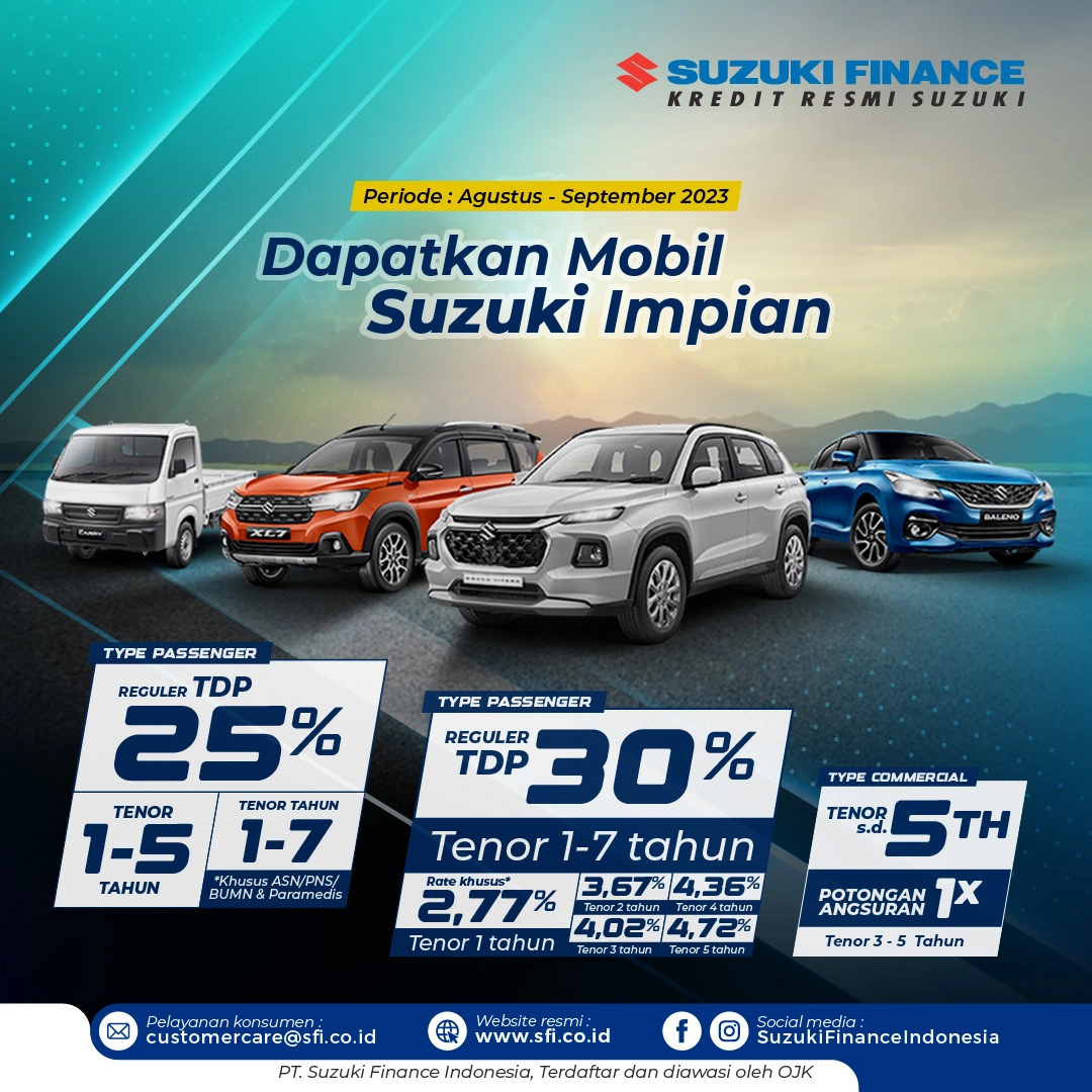 BELI MOBIL MAKIN UNTUNG, SUZUKI FINANCE INDONESIA BERI POTONGAN DAN ...